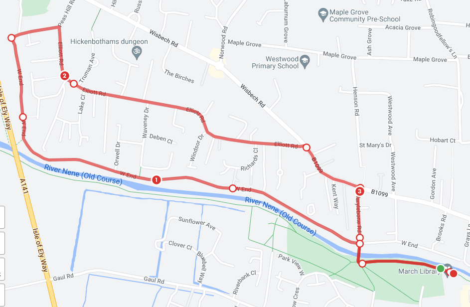 March Riverside Wellbeing Walk