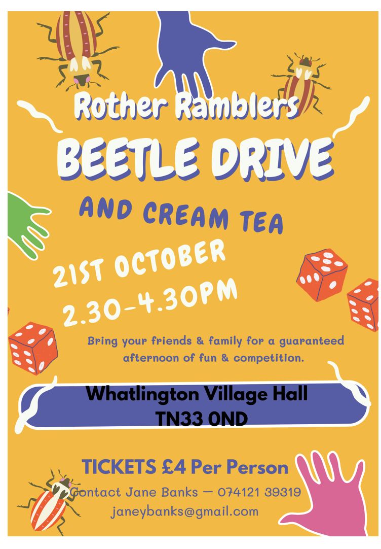 BEETLE DRIVE and AFTERNOON TEA (for Rother Group members, family and ...