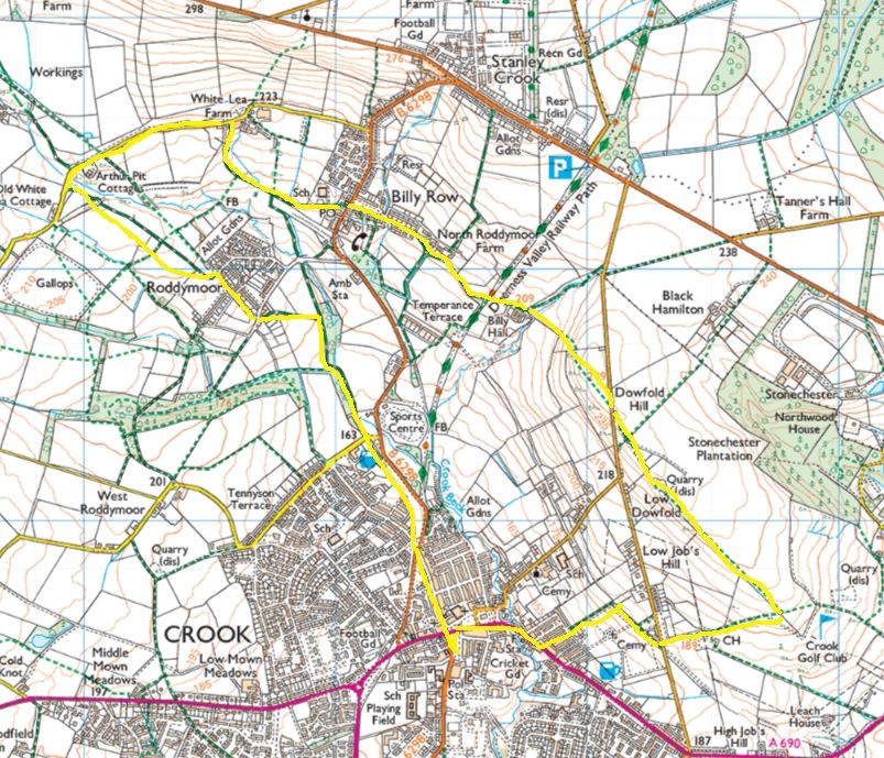 Pre-AGM Walk around Crook - Ramblers