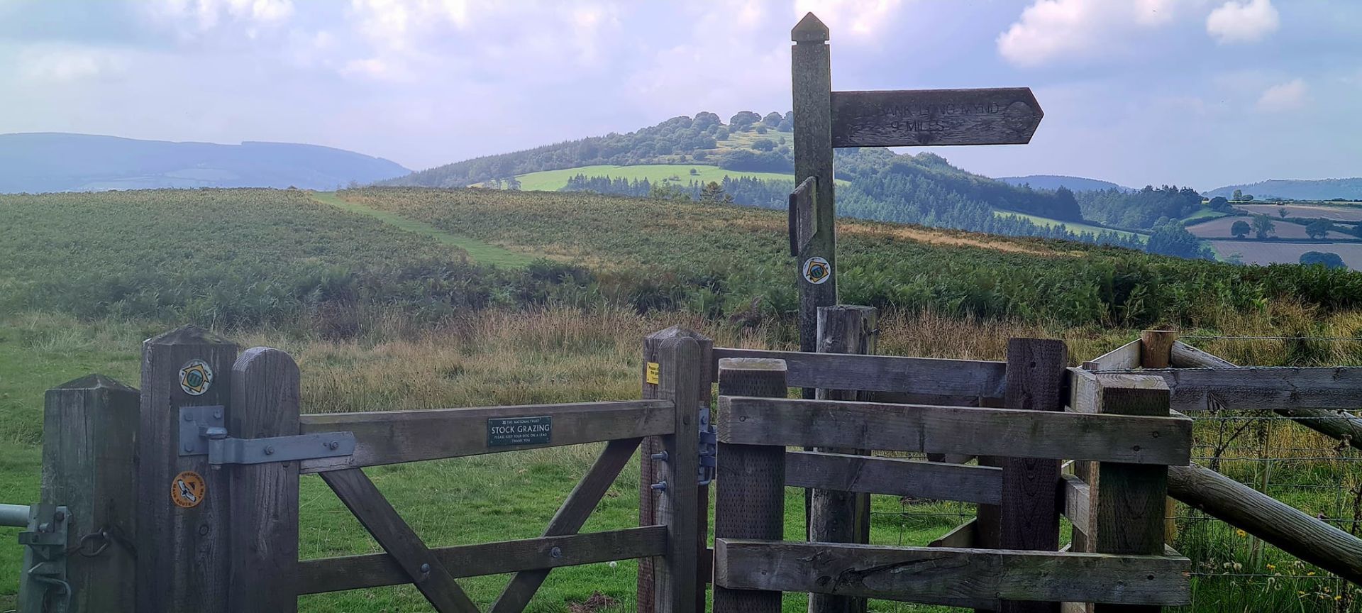 Shropshire Way circular to Hopesay returning via The Flow Bridge ...