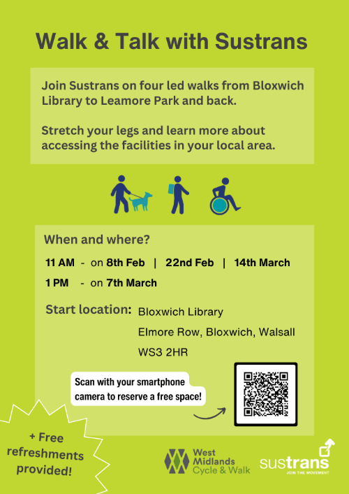 Bloxwich (West Mids.) walk and talk with Sustrans - Ramblers