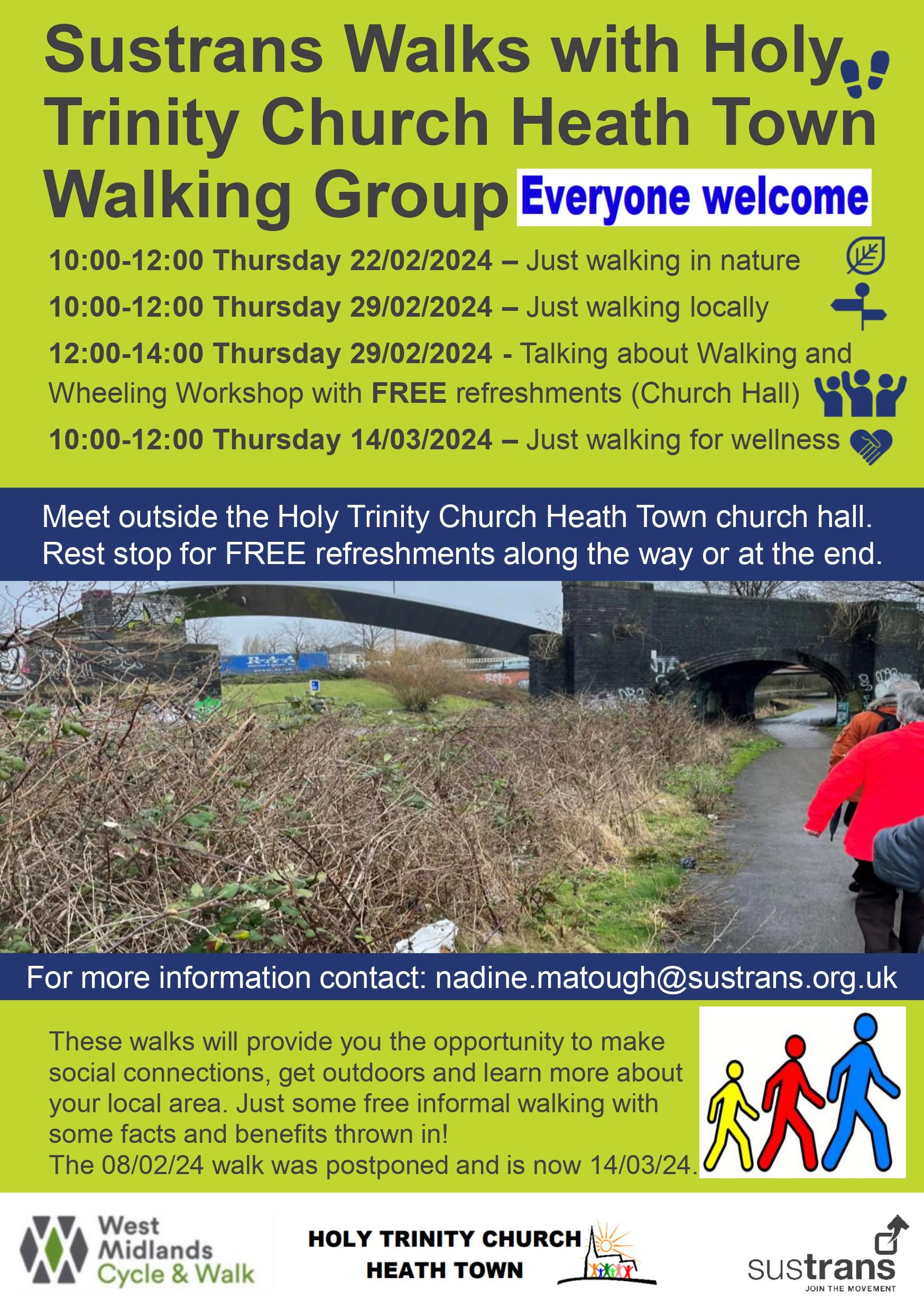 Sustrans - Talking about Walking and Wheeling Workshop with FREE ...