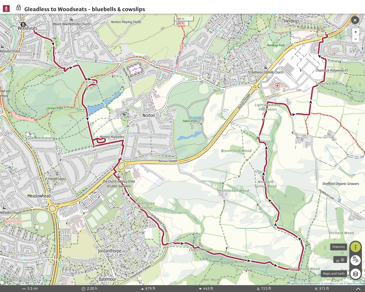 Bluebells Walk - Gleadless to Woodseats - Ramblers