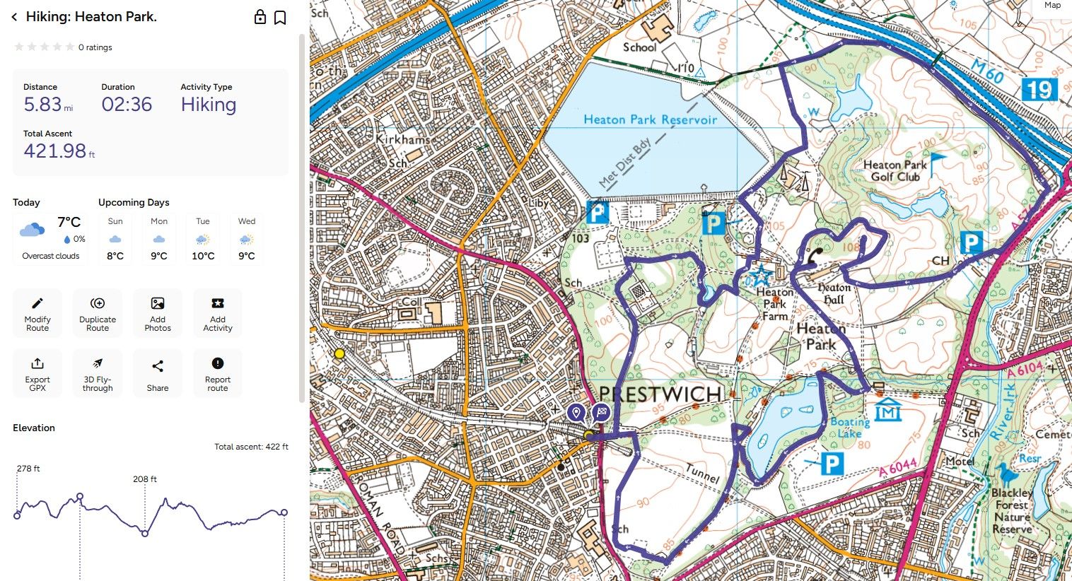 Heaton Park circular - Ramblers