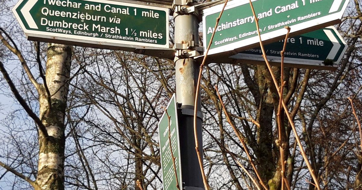 Auchinstarry around Bar Hill To Twechar circular - Ramblers