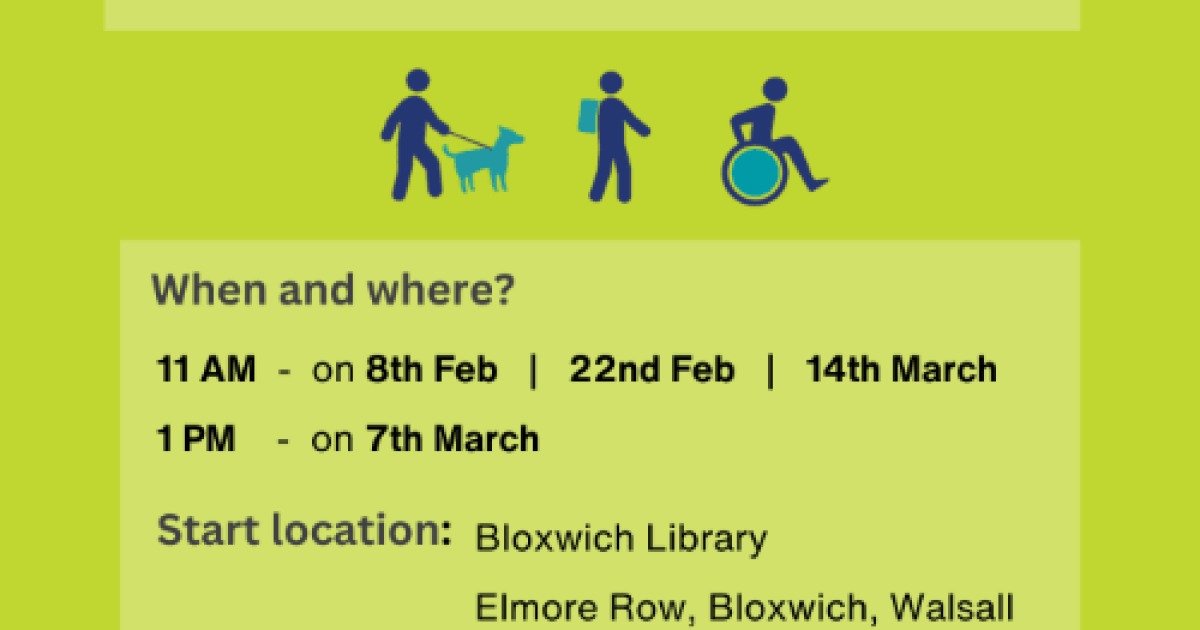Bloxwich (West Mids.) walk and talk with Sustrans - Ramblers