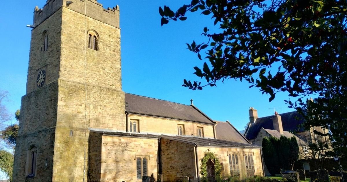 Teversal Church and the trails - Ramblers
