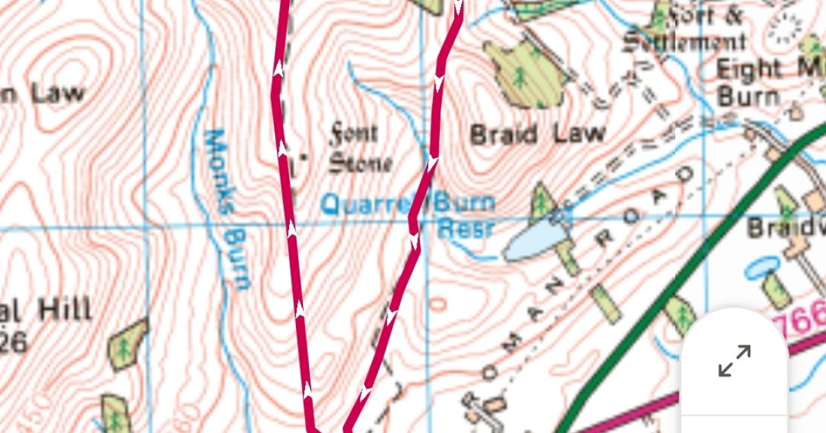 Nine Mile Burn circular via Monks Rig and Braid Law - Ramblers
