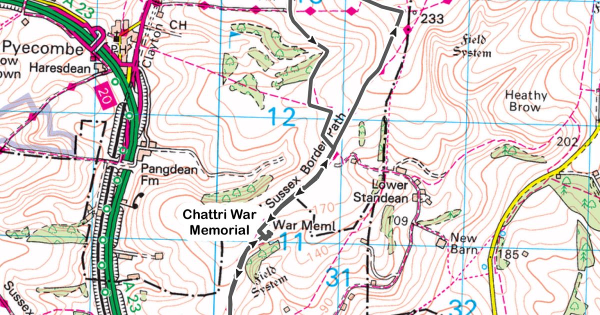 Patcham to Jack & Jill via Chattri Memorial - Ramblers
