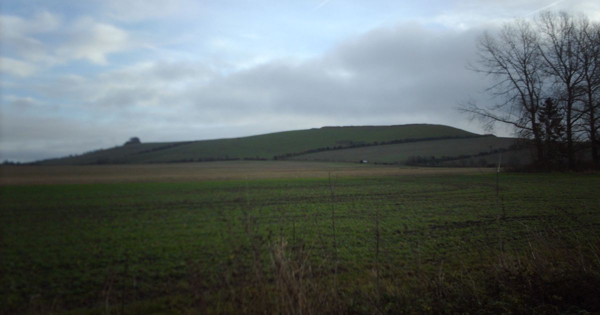 Badbury Village, The Ridgeway, Hill Barn, Liddington Church and ...