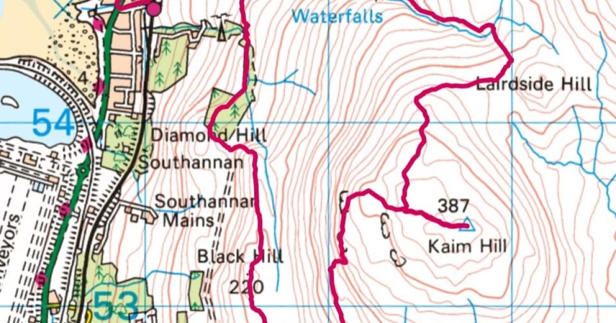 Kaim Hill circular from Fairlie station - Ramblers