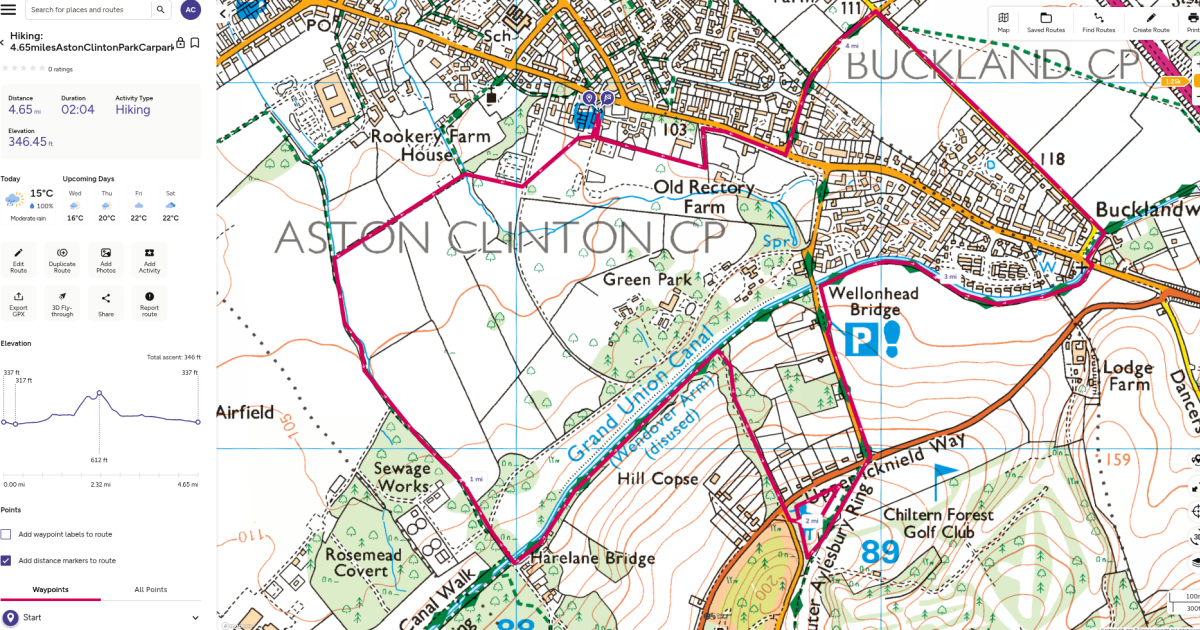 Orchid Walk Aston Clinton. Leisurely-moderate. Indian meal option ...