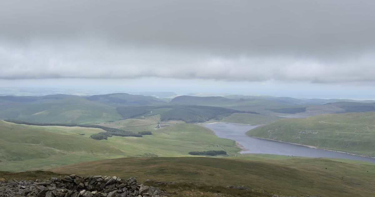 Pumlumon from Dyffryn Castell - Ramblers