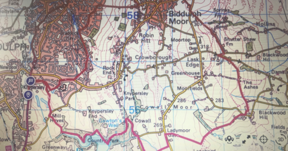 Local countryside walk of Biddulph/ Biddulph Moor area - Ramblers