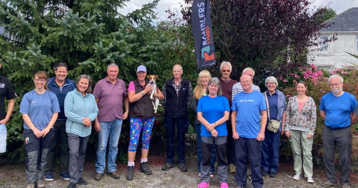 Volunteers celebrate 750km milestone in Carmarthenshire - Ramblers