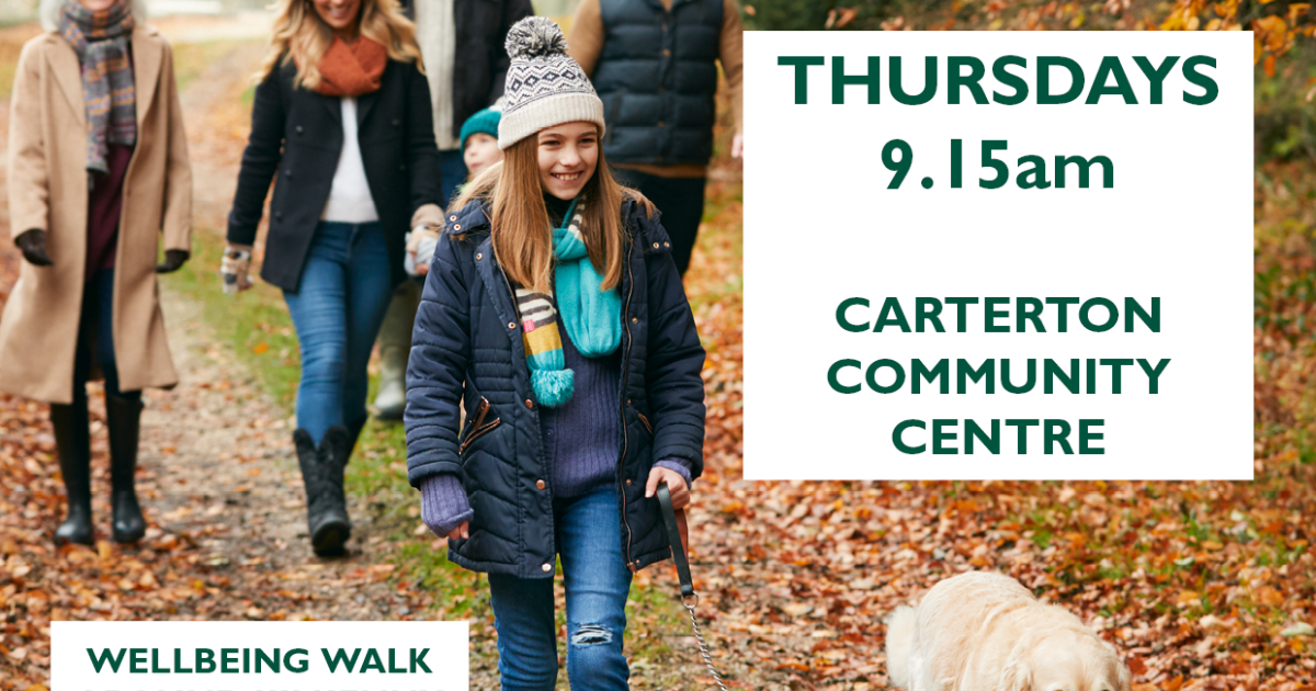 Wellbeing Walk around Kilkenny Country park in Carterton