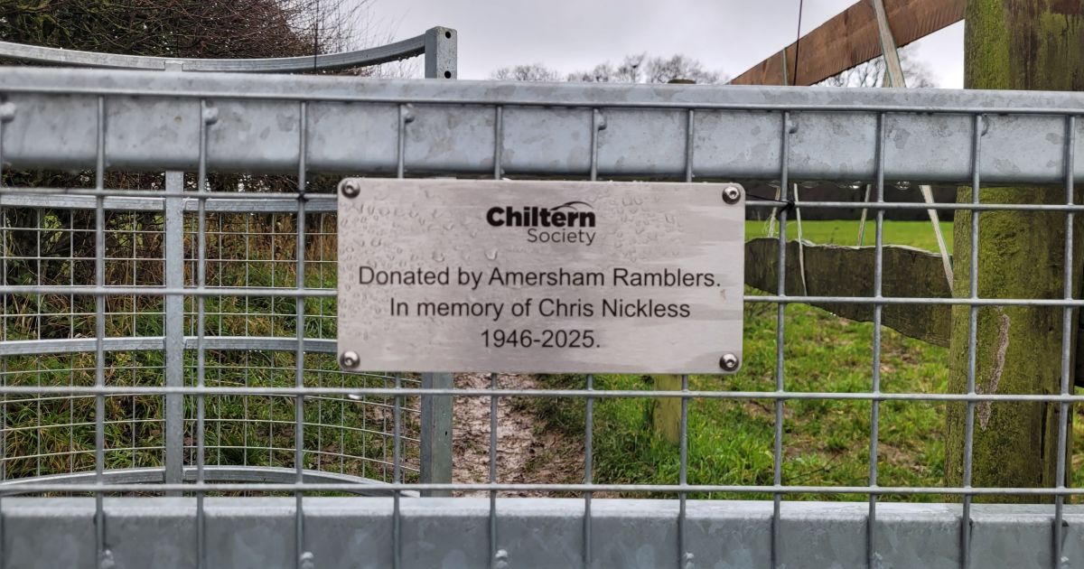 Hyde Heath to Chris's Memorial Gate and back - Ramblers
