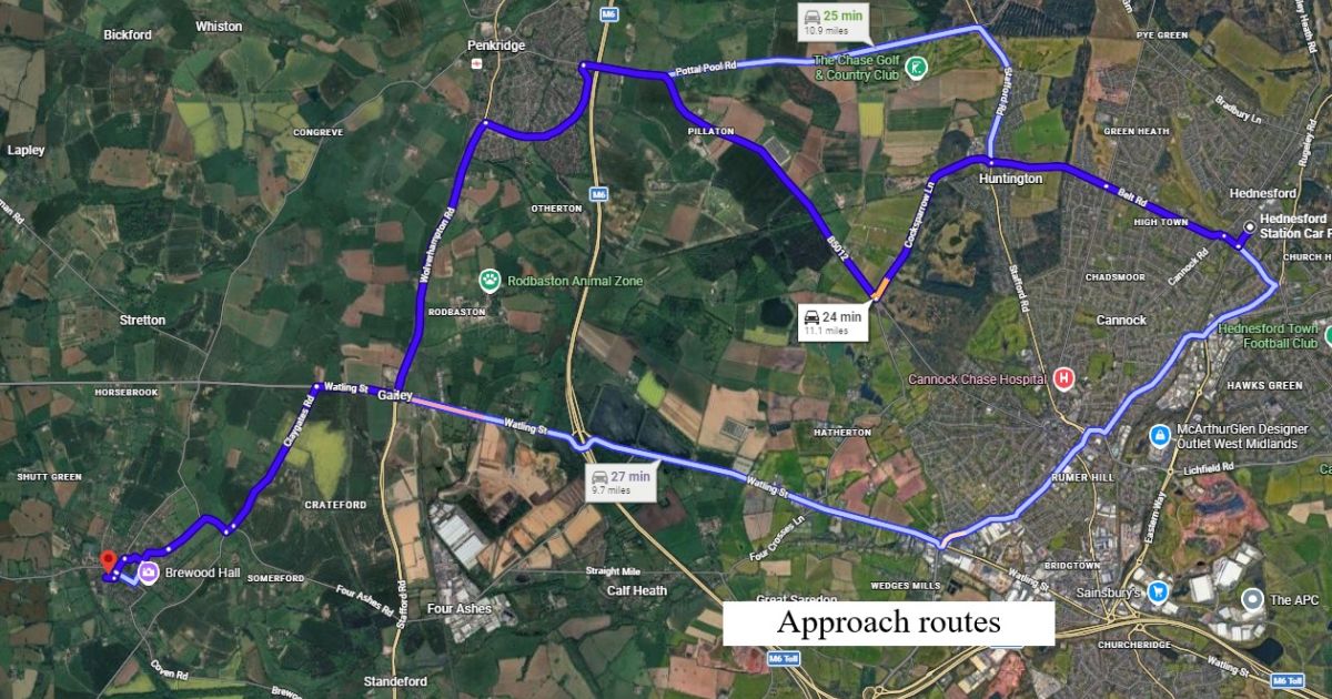Brewood Circular, Staffordshire. - Ramblers